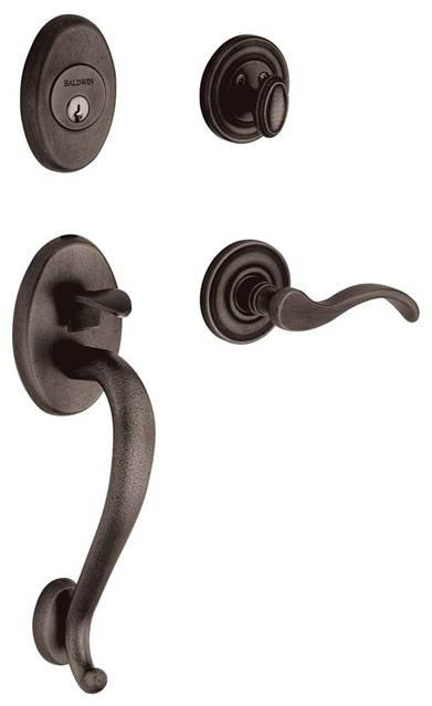 Baldwin Logan Handleset with Single Cylinder Deadbolt and Door and ...