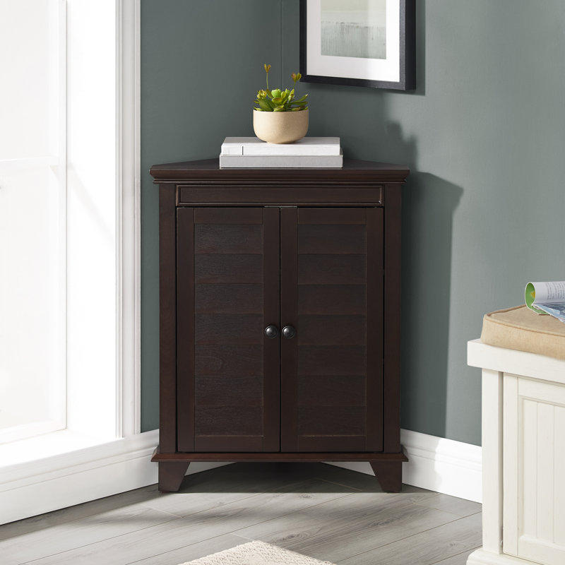 Winston Porter Caree 2 Door Corner Accent Cabinet & Reviews | Wayfair