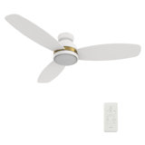 Wayfair | White & Cream Ceiling Fans With Lights You'll Love in 2023