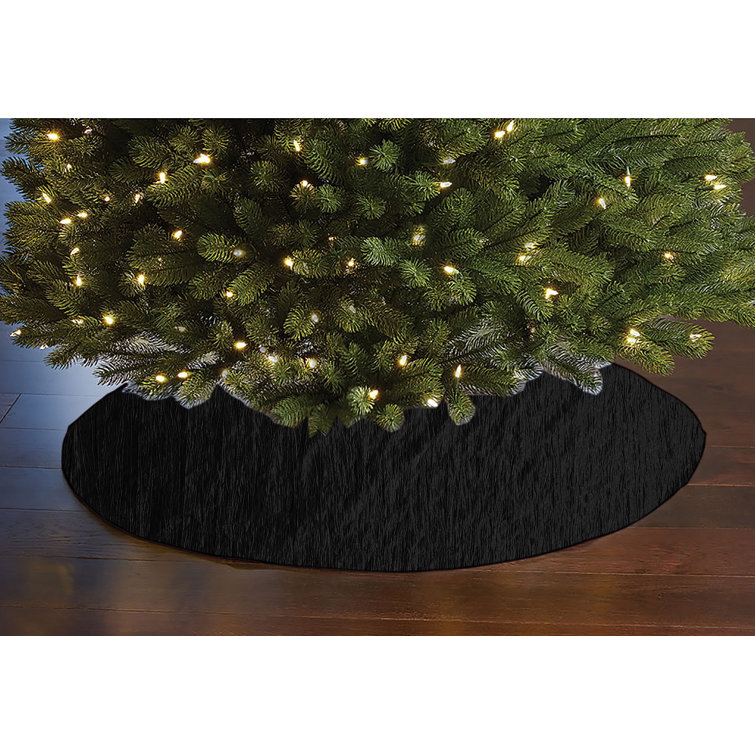 Solid Black Tree Skirt at Whitney Luke blog