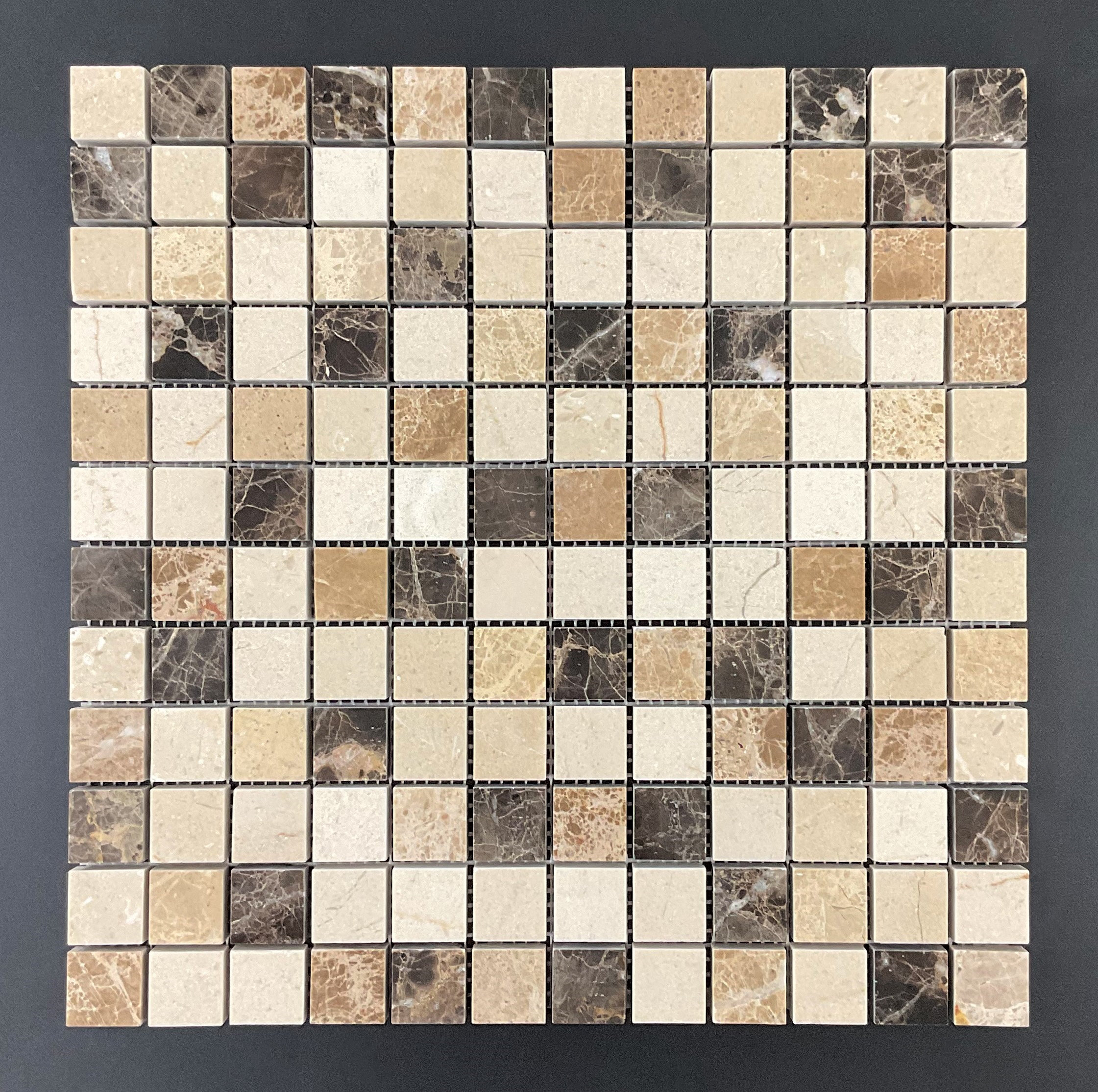 ES Stone 1" x 1" Marble Grid Mosaic Wall and Floor Tile | Wayfair