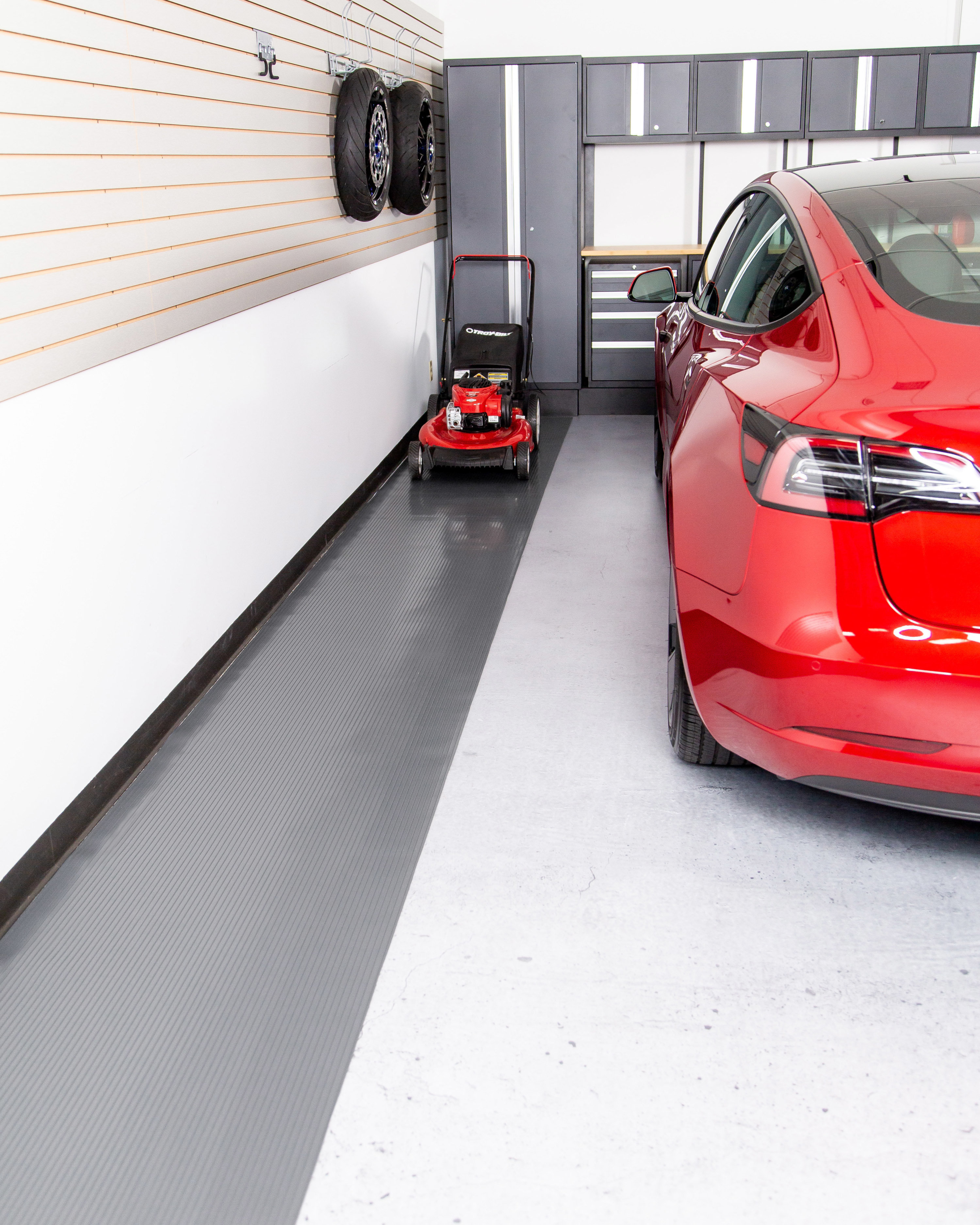 G-Floor Ribbed Channel 30" Vinyl Garage Runner | Wayfair