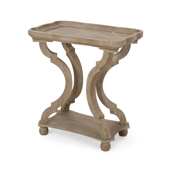 One Allium Way® 24.25'' Tall Tray Top Trestle End Table & Reviews | Wayfair