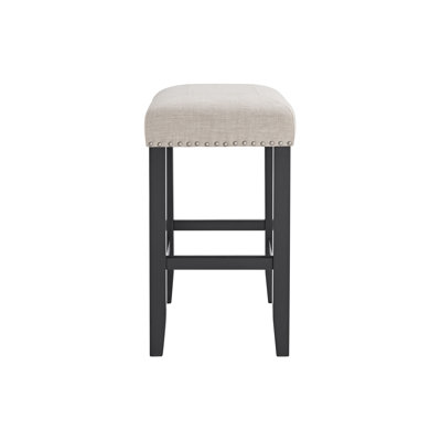 Wade Logan® Arystan Glass Top Counter Height Bar Console Table with 3 ...