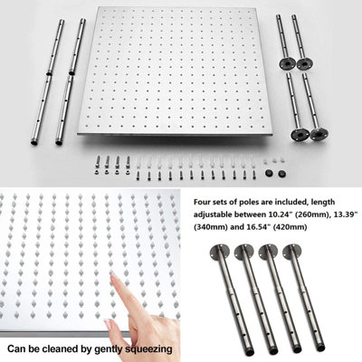 Wonderland America 20 Inch Led Shower System with Rough-in Valve | Wayfair