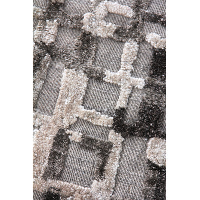 Exquisite Rugs Vista Hand Loomed Geometric Area Rug in Mocha Beige ...