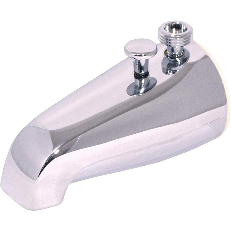 Avalon Tub Spout With Rear Diverter And Brass Top Shower Adapter, 3/4 ...