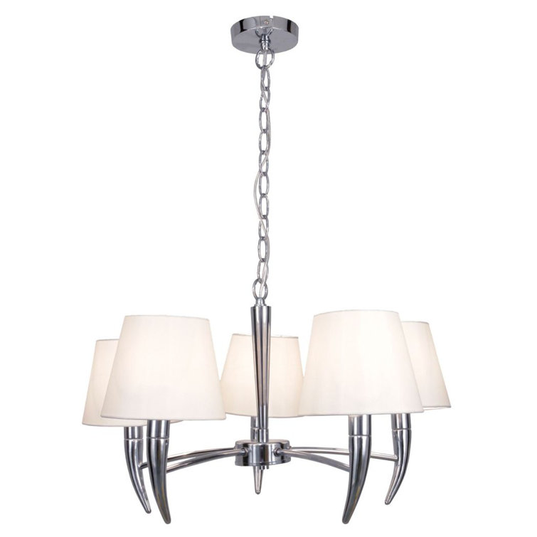 Pagazzi Lighting Sarah 5-Light Shaded Chandelier | Wayfair.co.uk