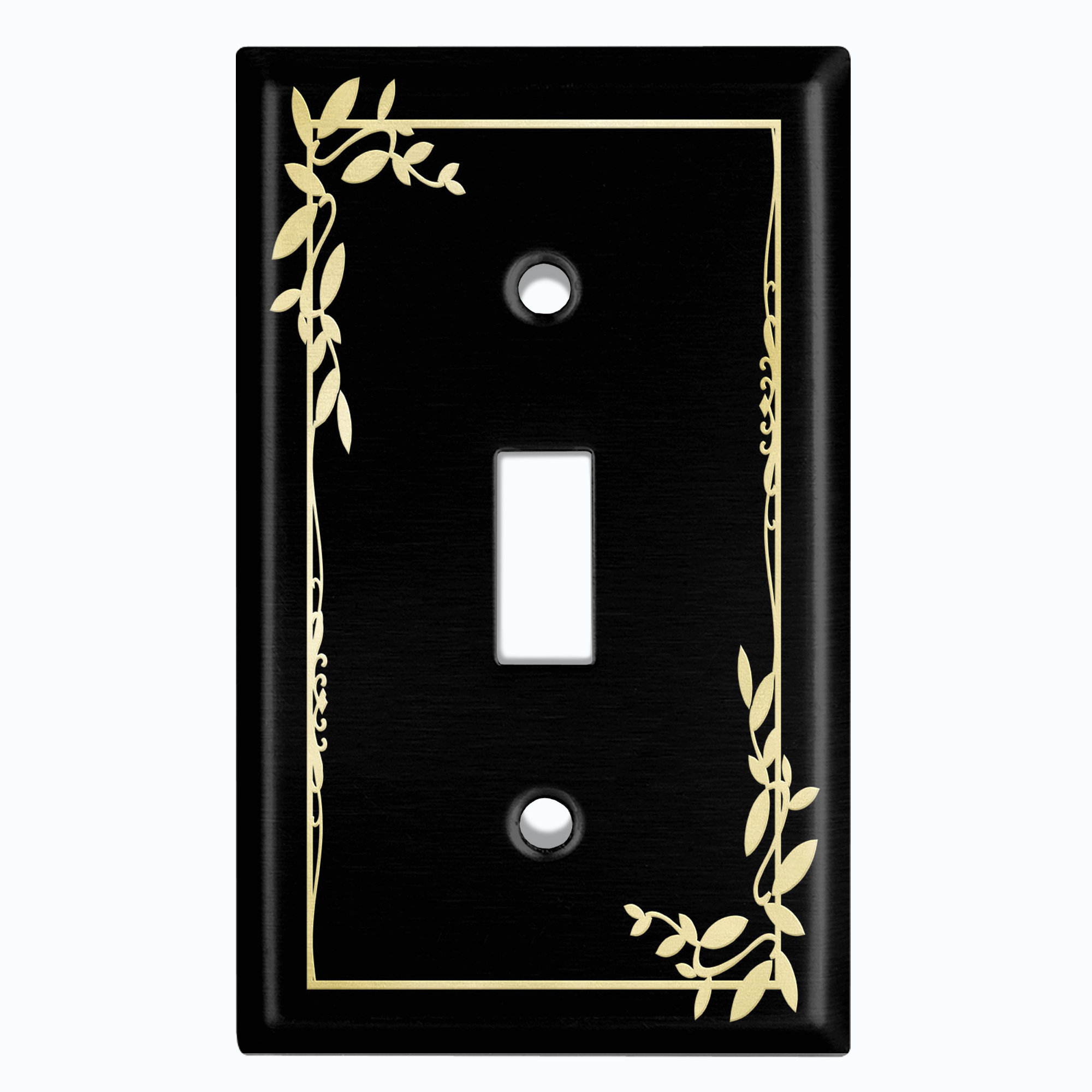 WorldAcc Victorian Vintage Elegant Flower 1-Gang Toggle Light Switch ...