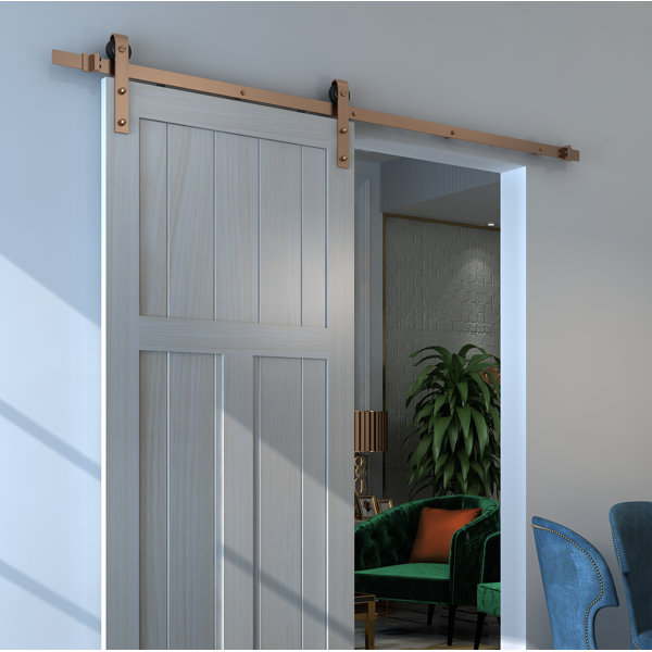 Renin Rail System Standard Single Barn Door Hardware Kit & Reviews ...