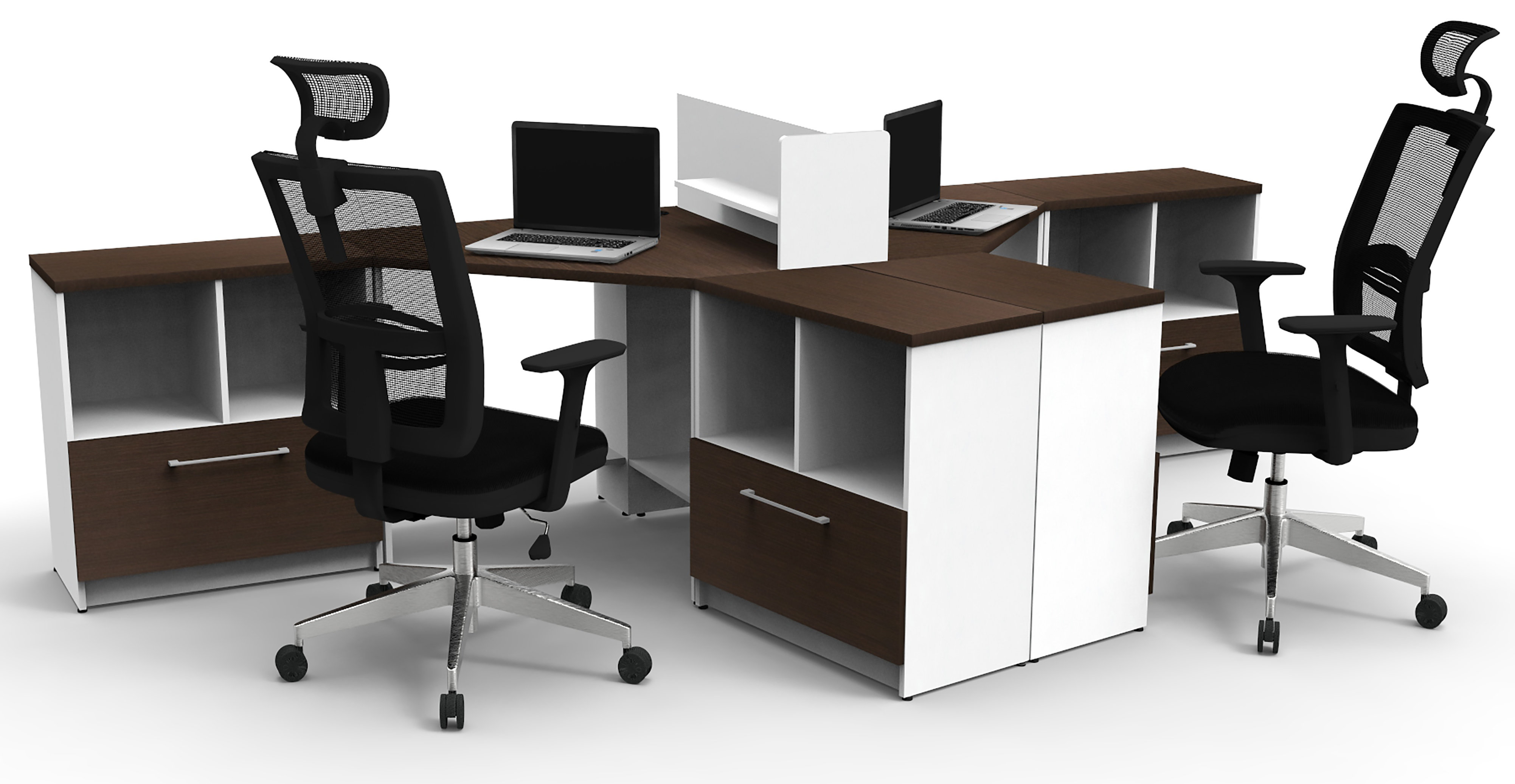 Inbox Zero Lajon Benching Workstation | Wayfair