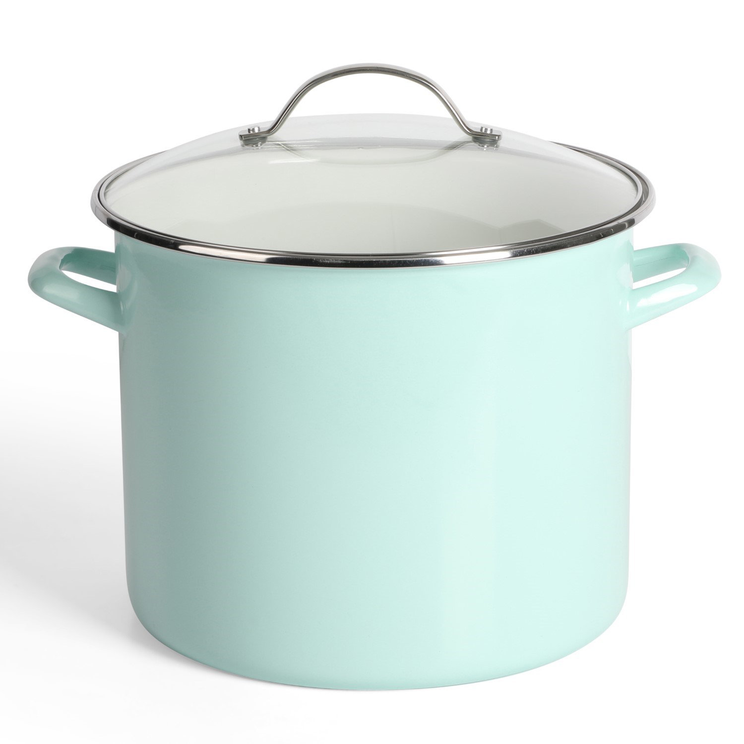Martha Stewart Thayer 8 qt Non-Stick Enamelware Stock Pot with Lid ...