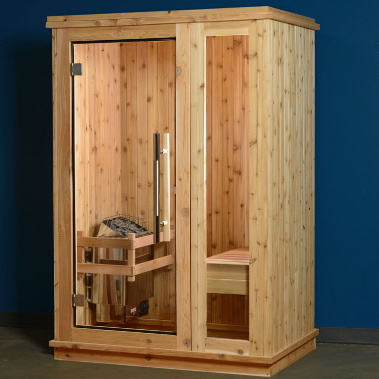 Almost Heaven Saunas Logan Single Person Indoor Traditional Steam Sauna ...