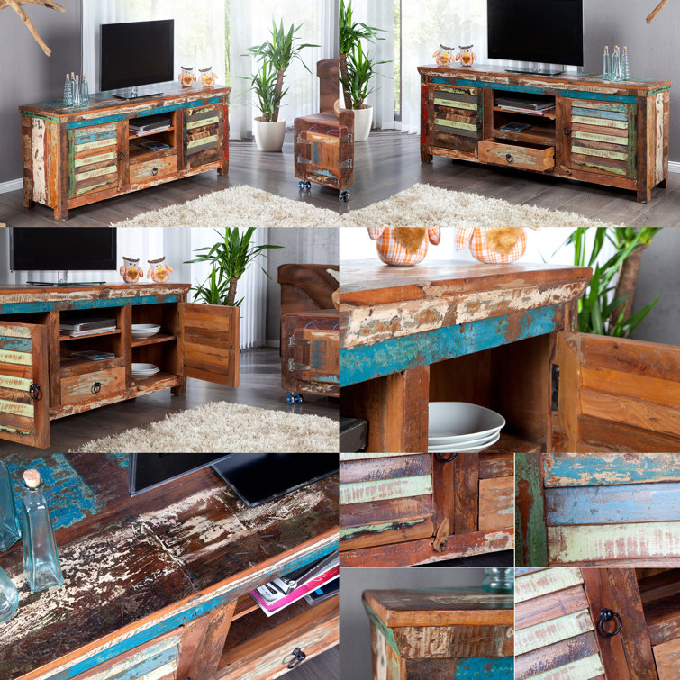 Bloomsbury Market Crewe Solid Wood TV Stand for TVs up to 65 | Wayfair ...