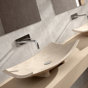 MaestroBath Bora Bora Stone Rectangular Vessel Bathroom Sink | Wayfair