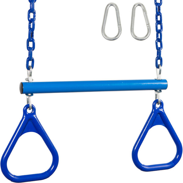 Swing Set Stuff Trapeze Bar with Rings and Coated Chain & Reviews | Wayfair