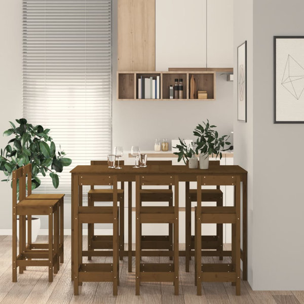 Brayden Studio Topeka Solid Wood Dining Set | Wayfair.co.uk