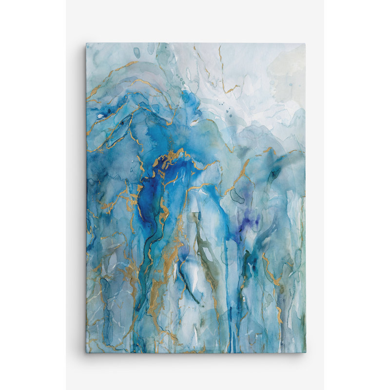 Mercer41 'Abstract Lapis' Print on Canvas & Reviews | Wayfair