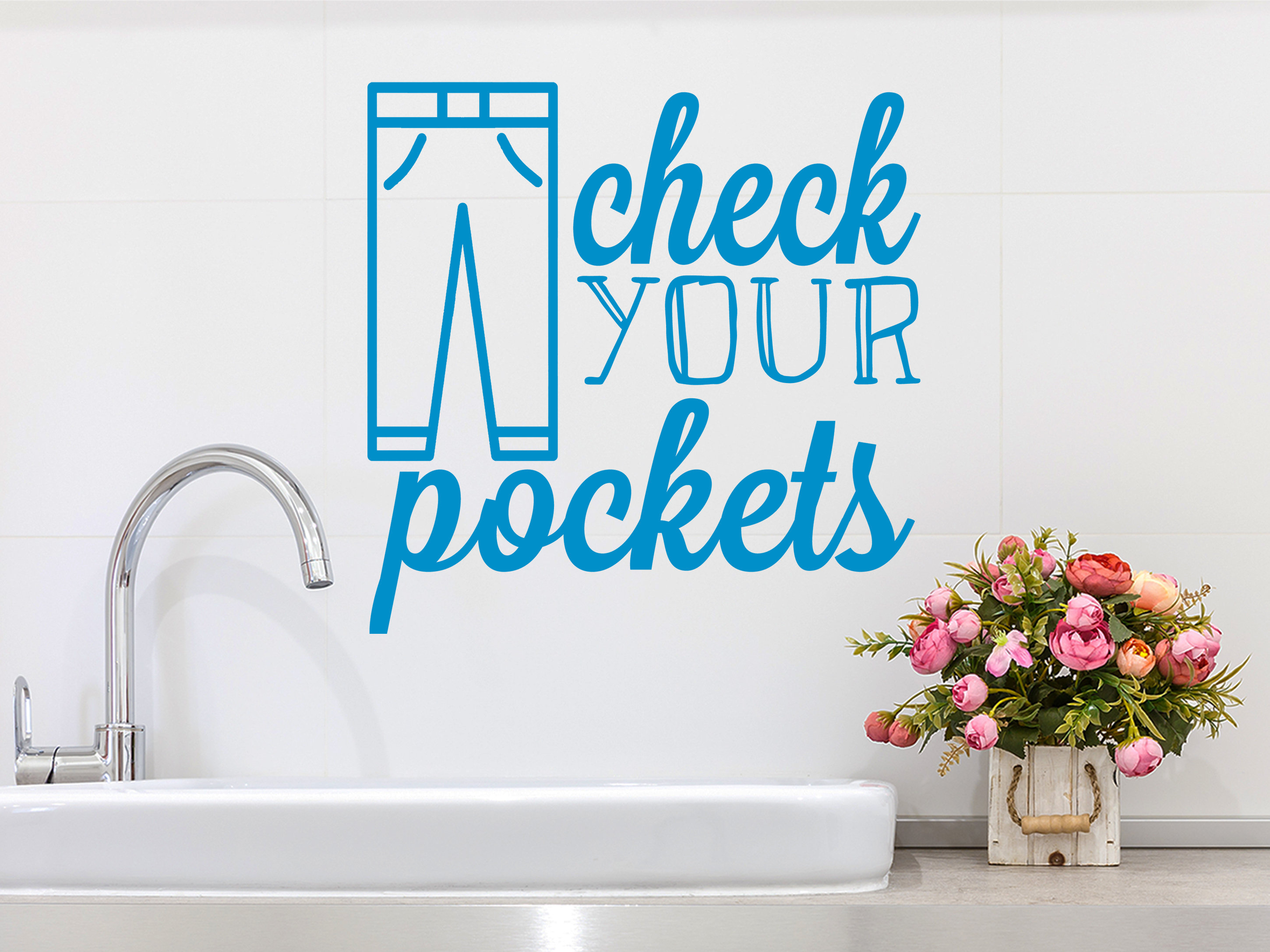Trinx Laundry Decals Wall Decal | Wayfair