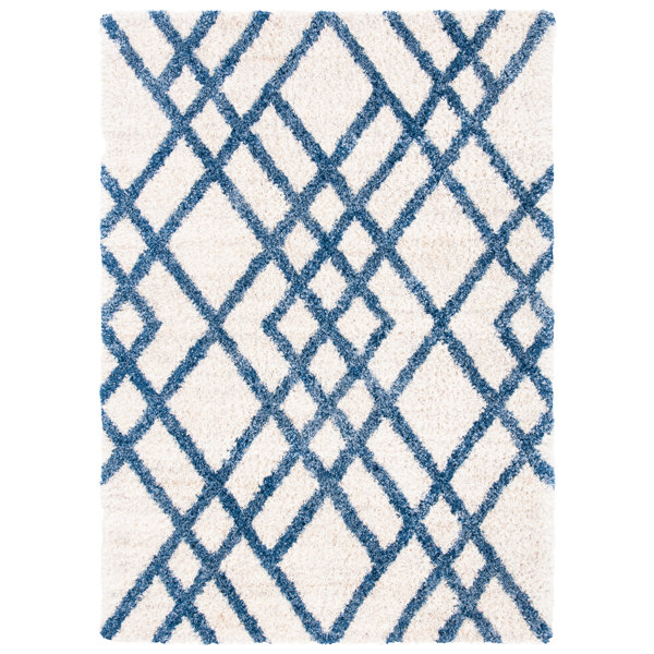 Etta Avenue™ Rivka Performance Ivory/Blue Rug & Reviews | Wayfair