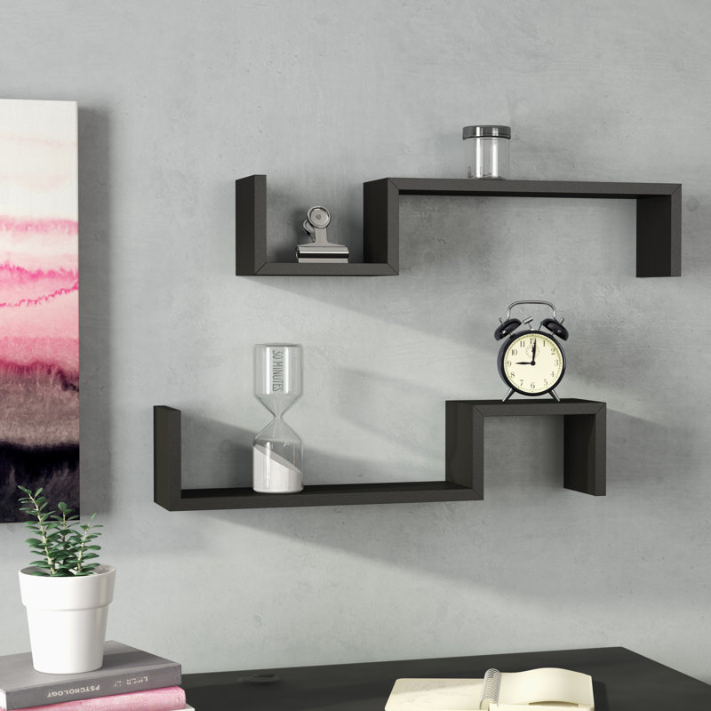 Zipcode Design™ Taylorsville 2 Piece Floating Shelf Set & Reviews | Wayfair