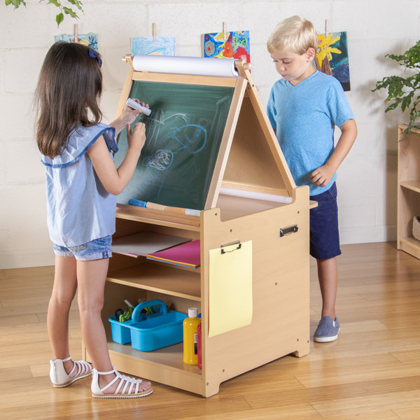 Guidecraft Kids Desk to Easel Art Cart & Reviews | Wayfair