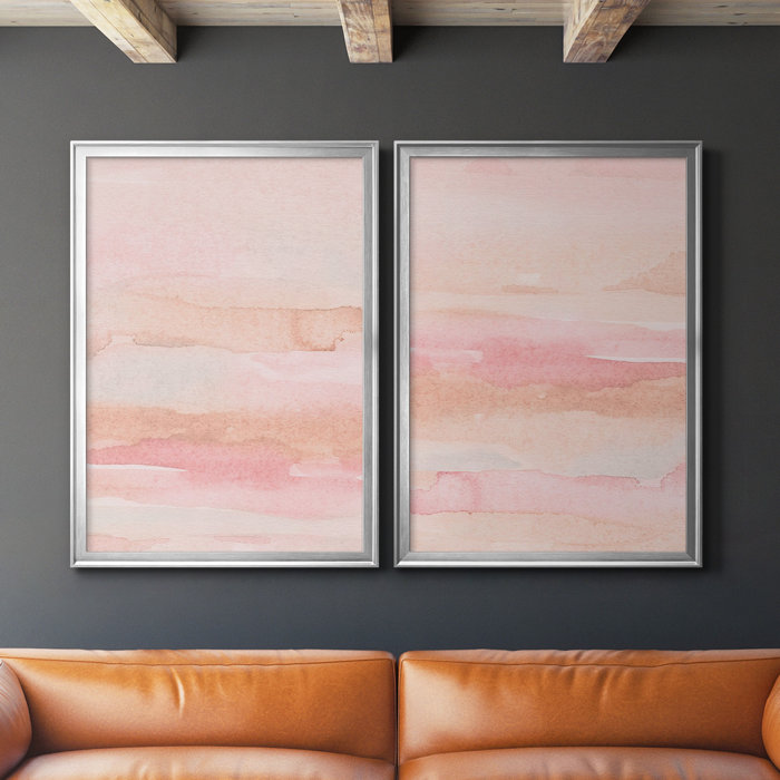 Wade Logan® Rose Fade I - 2 Piece Picture Frame Print Set on Canvas ...