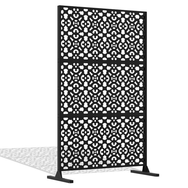 outdoor privacy screen 6 ft. H x 3.7 ft. W Outdoor Metal Privacy Screen ...