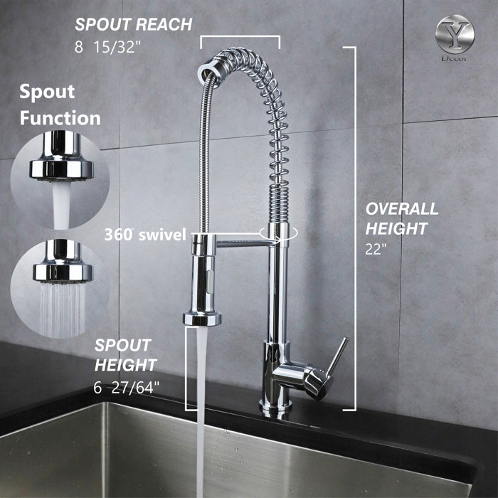 AA Warehousing Luxurious Pull Down Kitchen Faucet & Reviews | Wayfair
