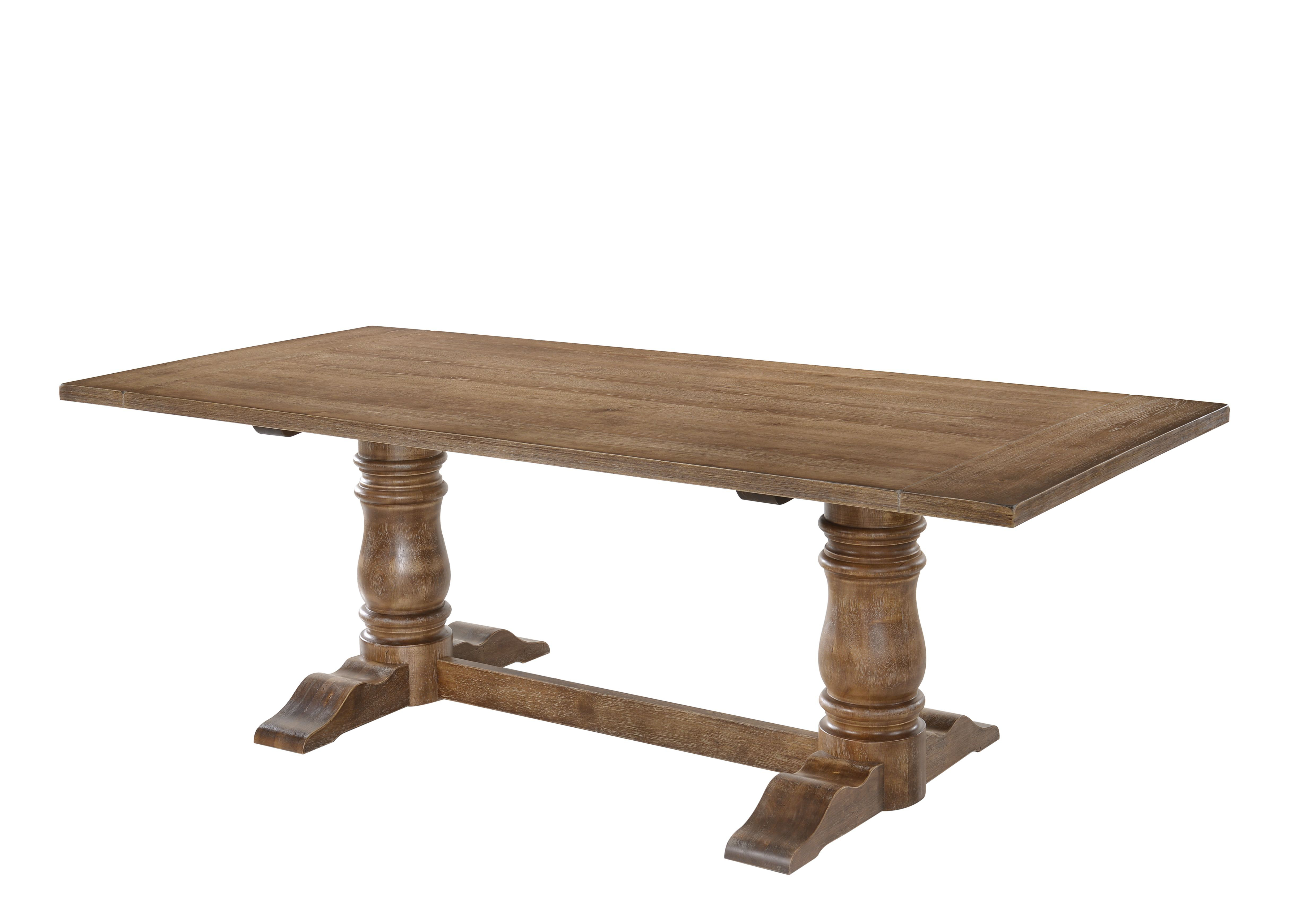 Gracie Oaks Twitchell 88" Trestle Dining Table | Wayfair