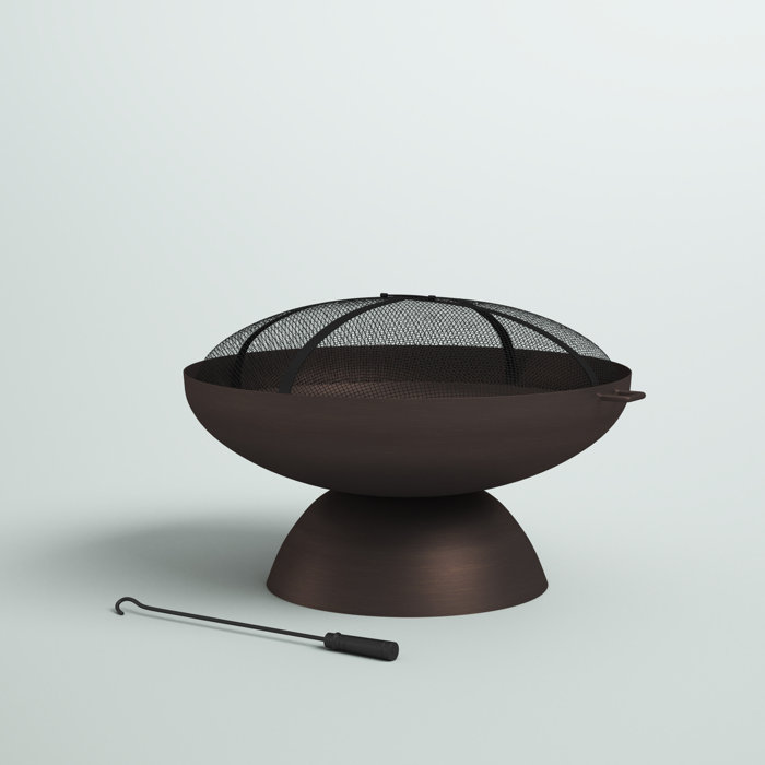 Red Barrel Studio® Rafuel 22.83" H x 39.57" W Steel Wood Burning ...