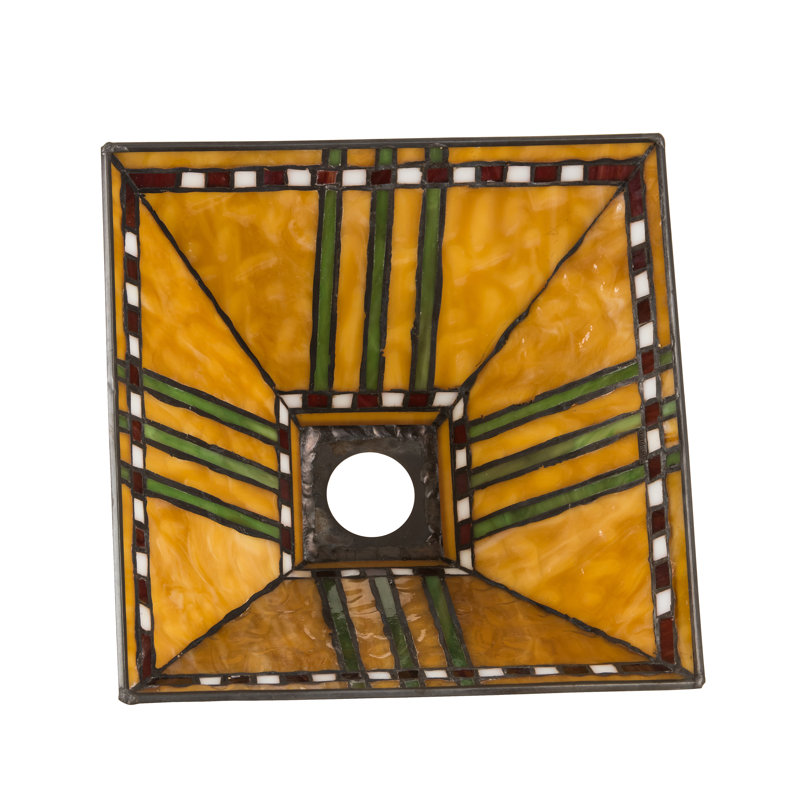 Foundry Select 7'' H Glass Square Lamp Shade ( Uno ) in Amber;Red;White ...