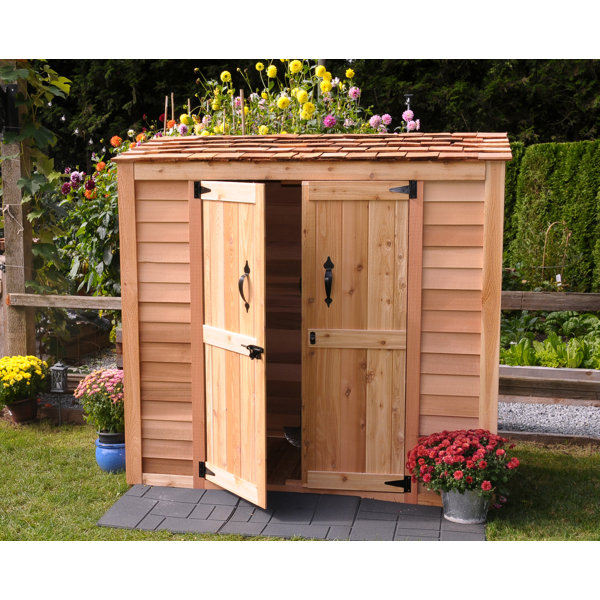 Outdoor Living Today 6 ft. W x 3 ft. D Grand Garden Chalet Cedar Wood ...