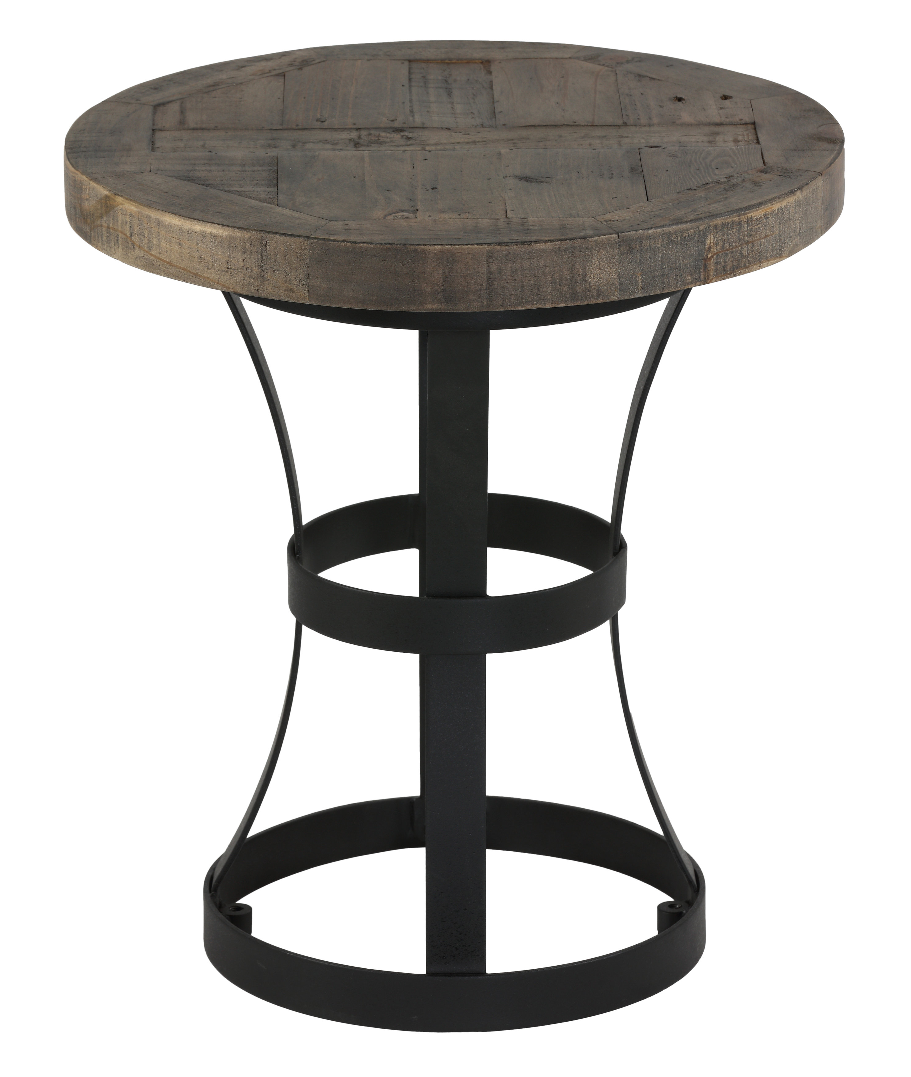 Union Rustic Fairgrove 20'' Tall Solid Wood Pedestal End Table ...
