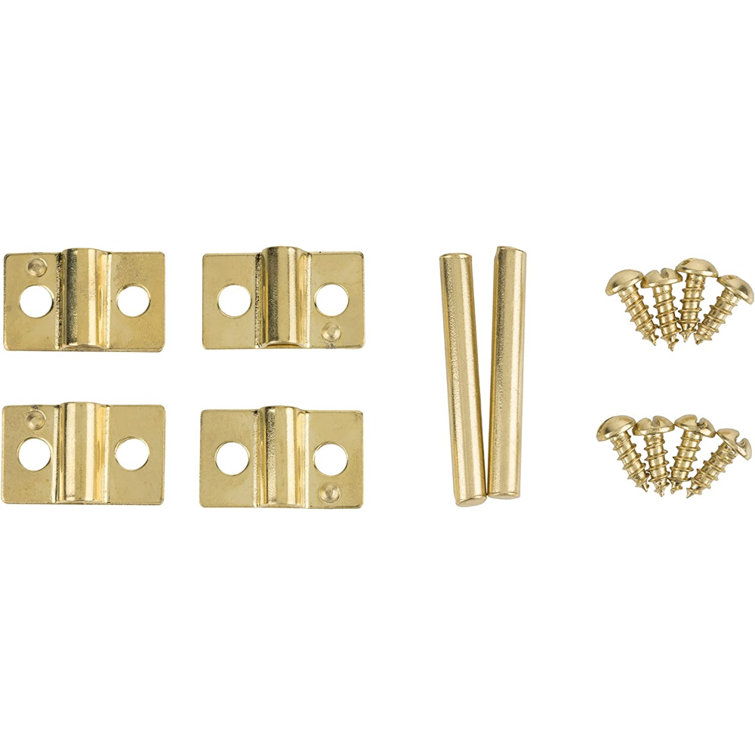 UNIQANTIQ HARDWARE SUPPLY 2" H x 1.25" W Surface Mount 2 Pair Door ...