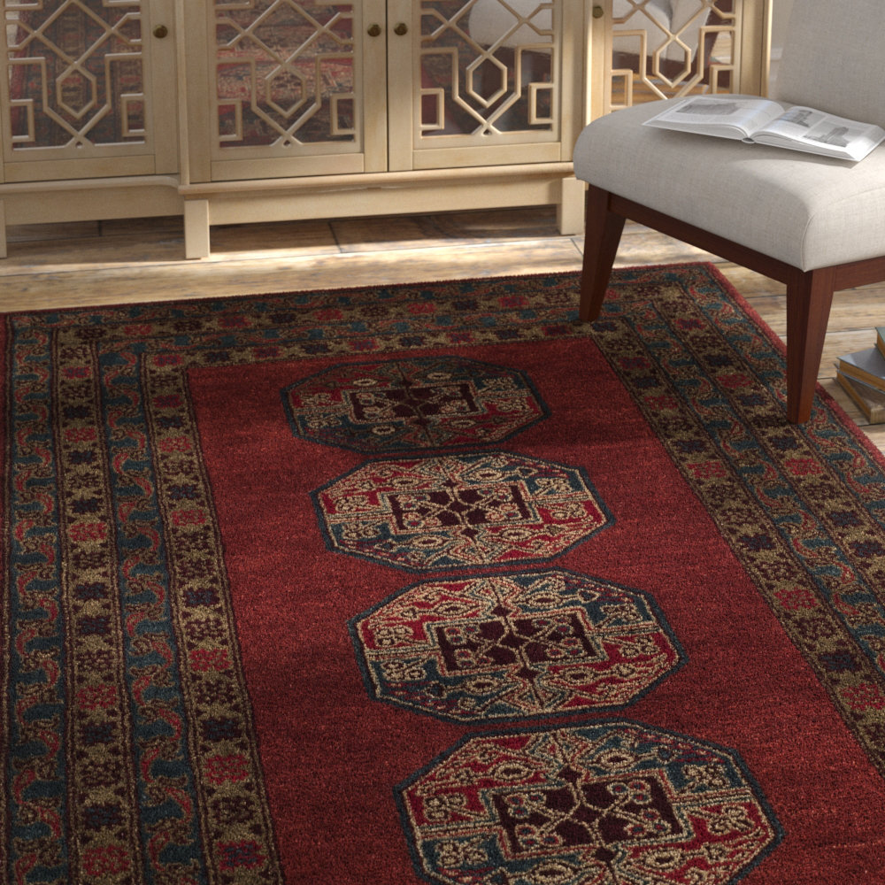 Bungalow Rose Wahcheechee Handmade Tufted Wool RED Rug & Reviews | Wayfair