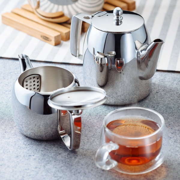 Stellar Traditional, 18/10 Stainless Steel 4 Cup Teapot, 900ml ...