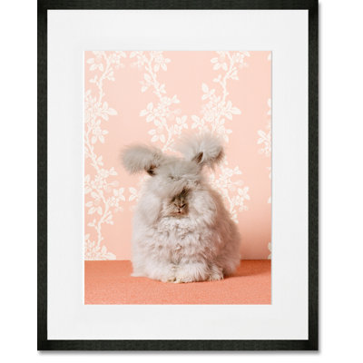 GreenBox Art Bunny On Pink by Catherine Ledner - Wrapped Canvas ...