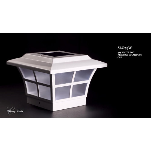 Classy Caps Prestige Solar Powered Integrated LED Fence Post Cap Light ...