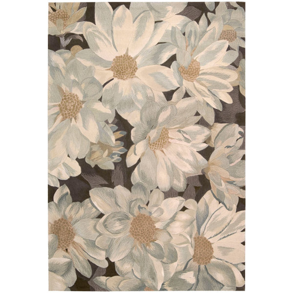 Ebern Designs Mims Hand Tufted Wool Ivory Rug | Wayfair.co.uk
