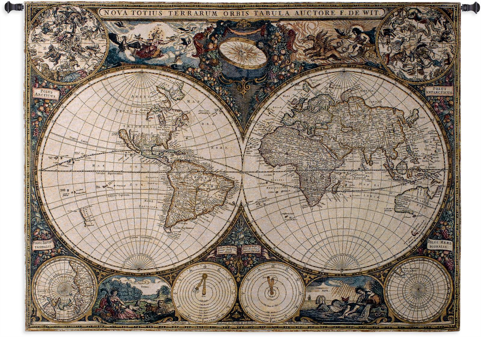 Fine Art Tapestries Old World Map Tapestry & Reviews | Wayfair