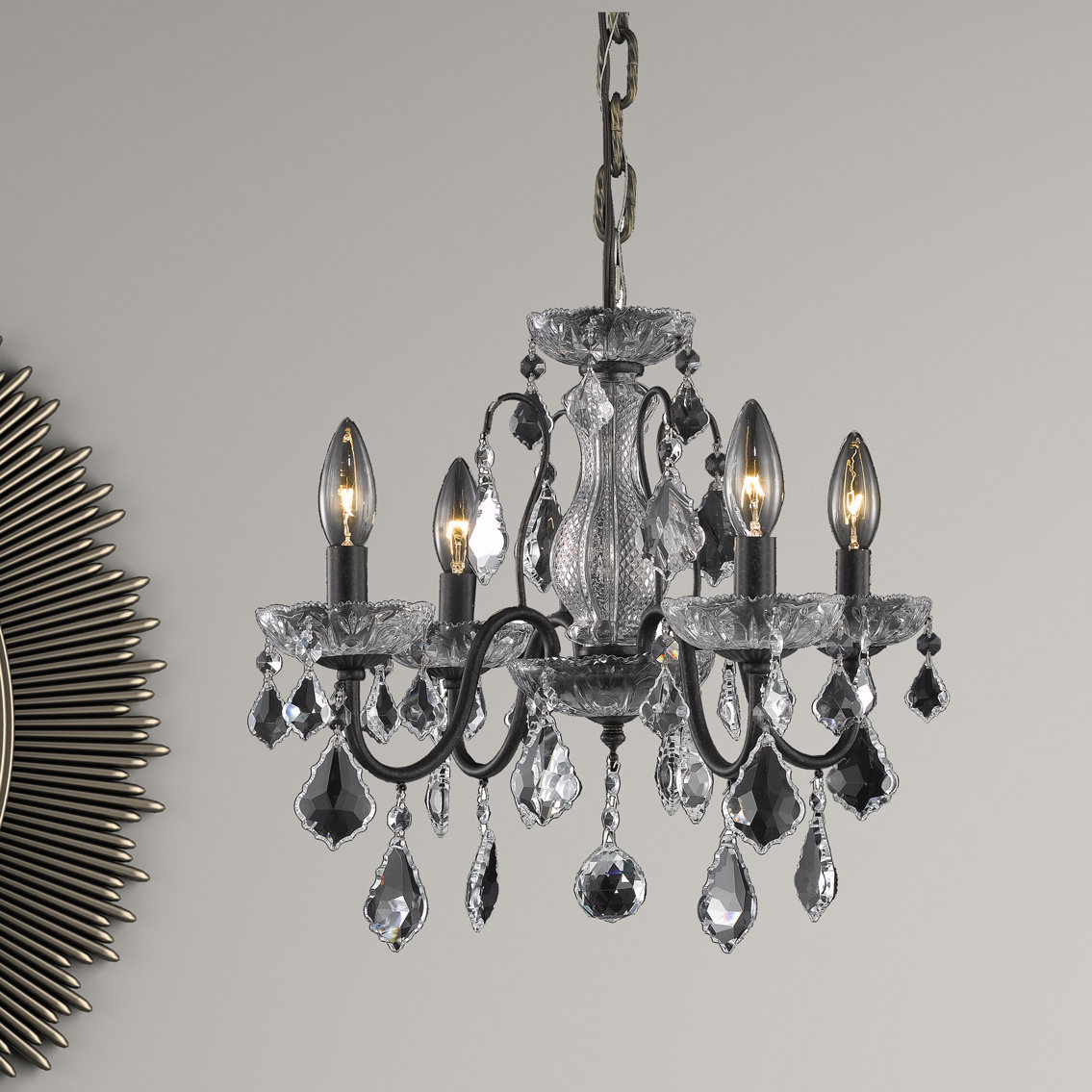 House of Hampton® Dusitn 4 - Light Glass Dimmable Classic / Traditional ...