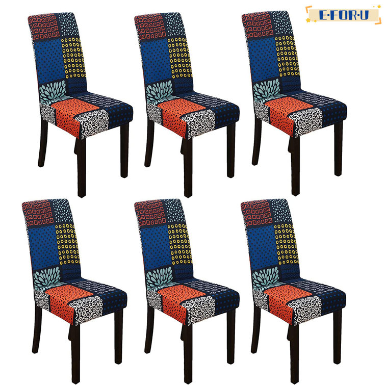 Latitude Run® Box Cushion Dining Chair Slipcover | Wayfair