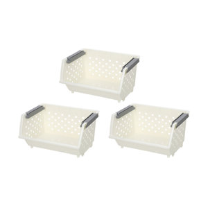 Rebrilliant Plastic Storage Stacking Bin For Home And Kitchen, Open ...