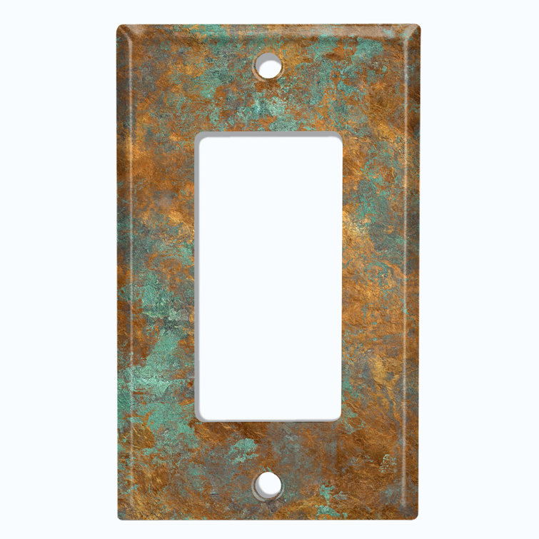 WorldAcc Copper Patina 1-Gang Rocker Wall Plate | Wayfair