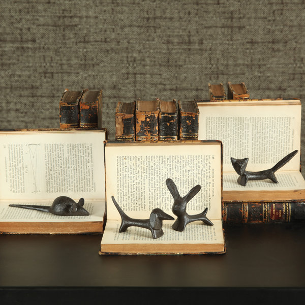Wrought Studio Mizell Cast Iron Mouse Figurine | Wayfair