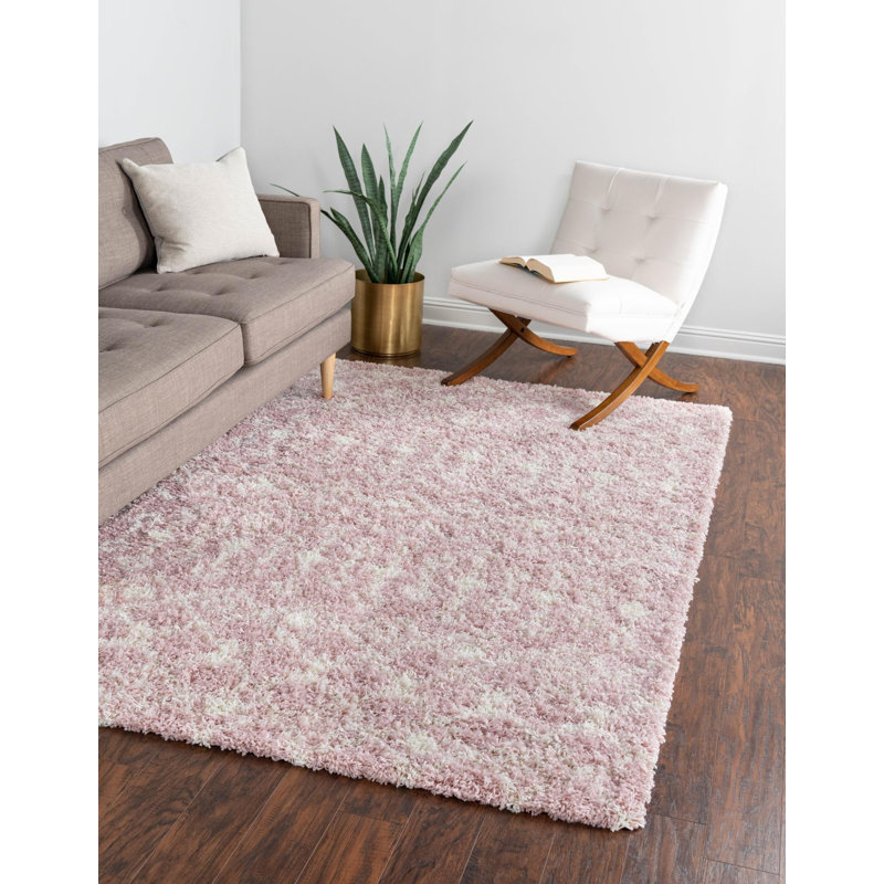 Langley Street Griego Performance Light Pink Rug & Reviews | Wayfair