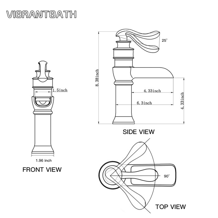 VIBRANTBATH Single Hole Faucet Single-handle Bathroom Faucet & Reviews ...