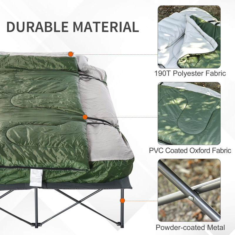 Outsunny Compact Collapsible Portable Camping Cot & Reviews | Wayfair