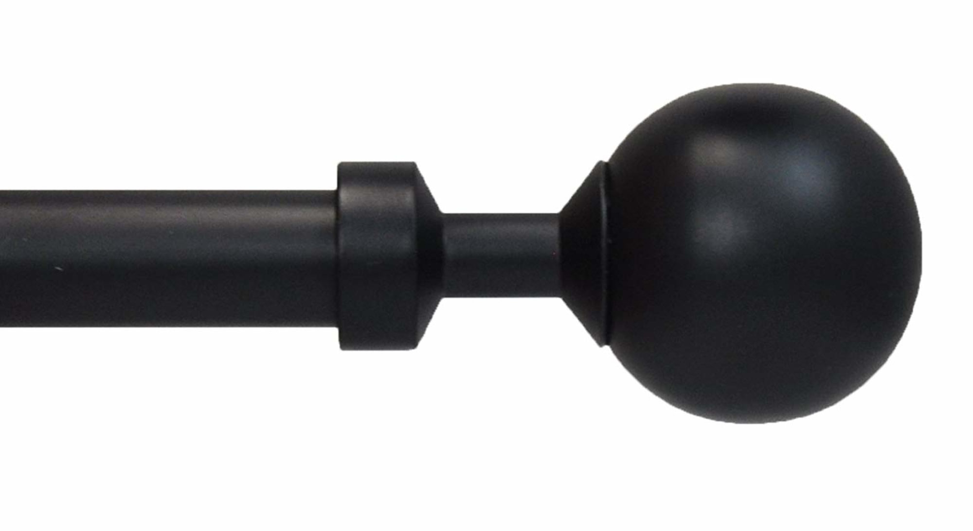 Alcott Hill® Verna Steel Ball Finial Drapery Curtain Single Rod ...